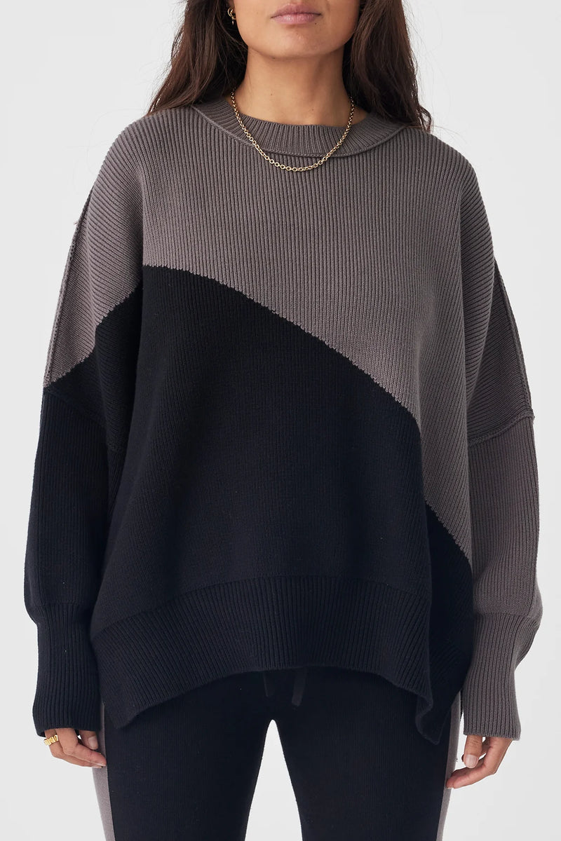 Arcaa Neo Sweater - Black & Grey – Dear Blackbird Boutique