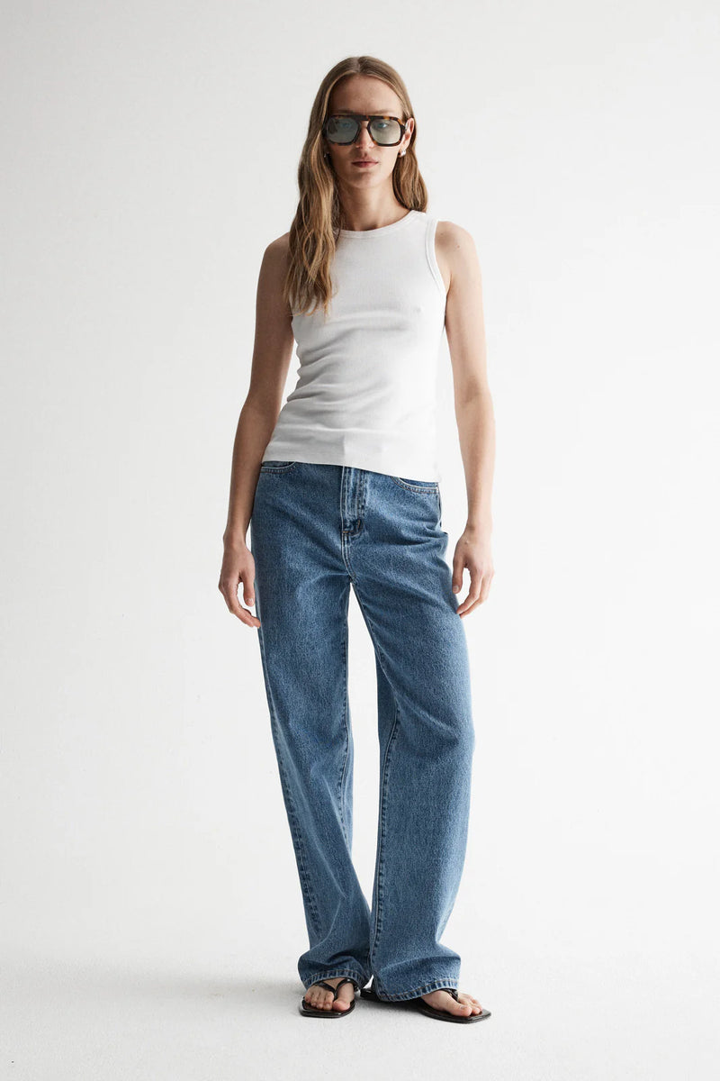 Elka Nola Tank - White – Dear Blackbird Boutique