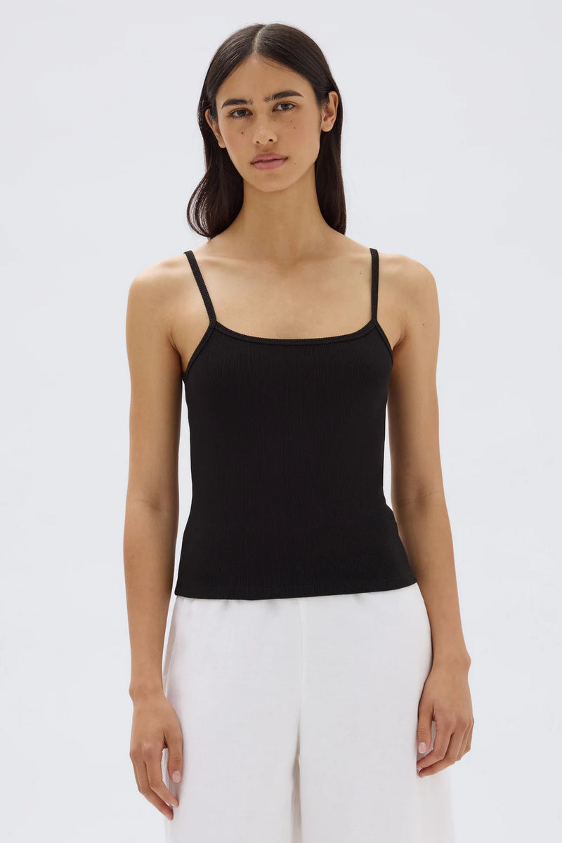 Assembly Label - Baylee Rib Tank (Black) – Dear Blackbird Boutique