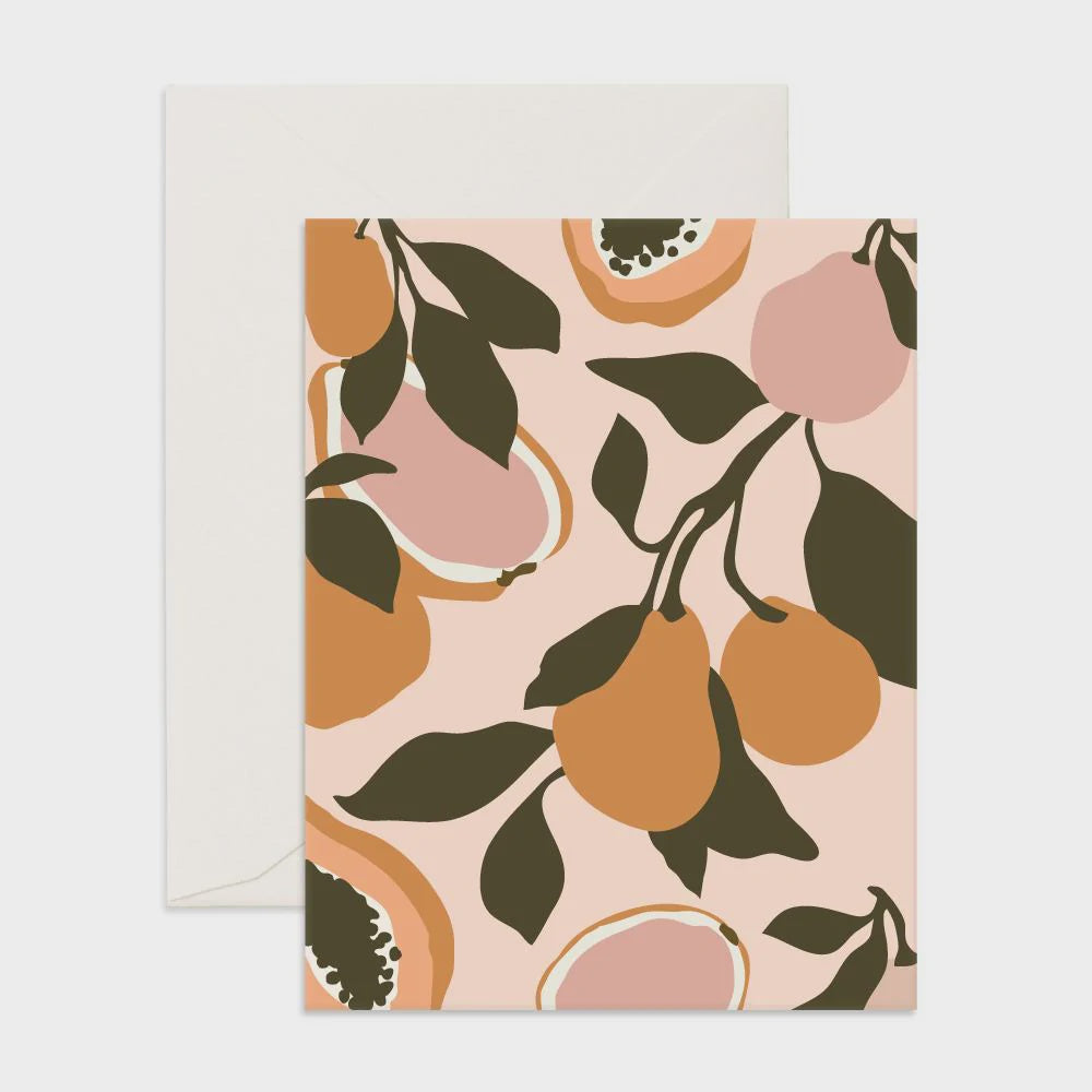 Fox & Fallow - Golden Fruits Greeting Card – Dear Blackbird Boutique