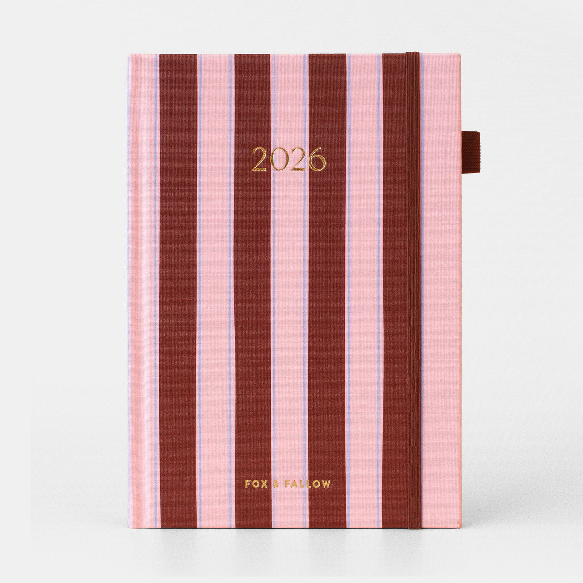 Fox & Fallow - 2026 A5 Vertical Planner (Burgundy Stripe) – Dear ...