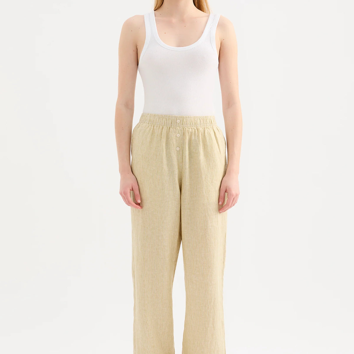 Nude Lucy - Lounge Stripe Linen Pant (Moss Stripe) – Dear Blackbird ...