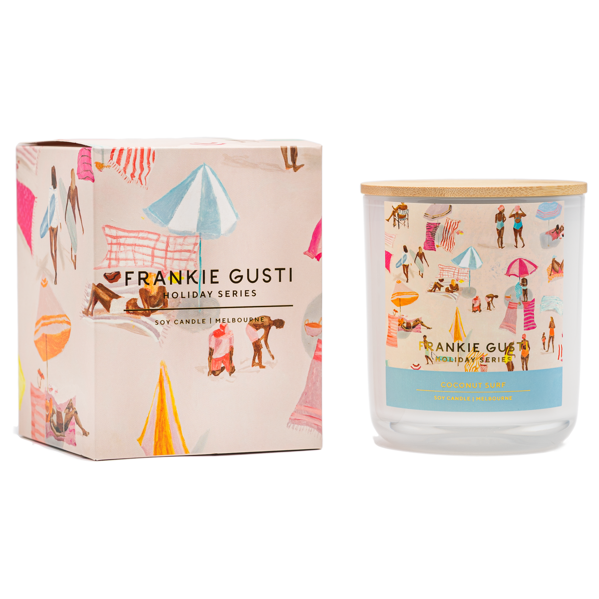 Frankie Gusti - Holiday Series Candle | Coconut Surf | Janey Forbes ...